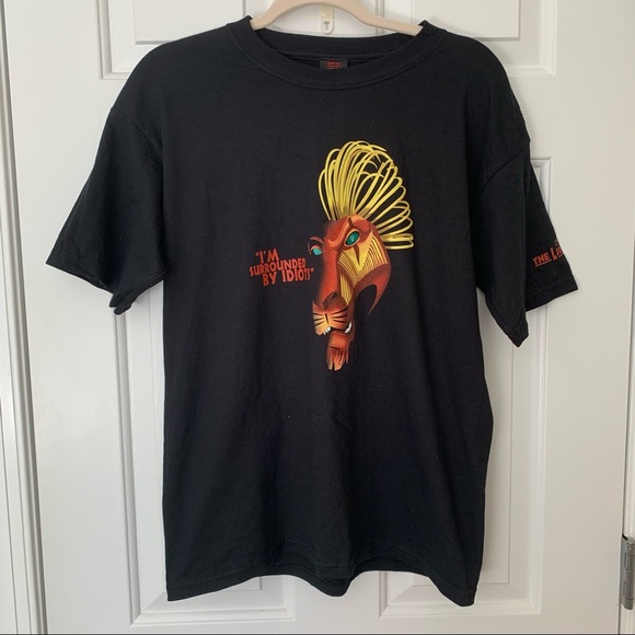 Disney | Tops | Nwt Disney Lion King Surrounded By Idiots Scar Black ...
